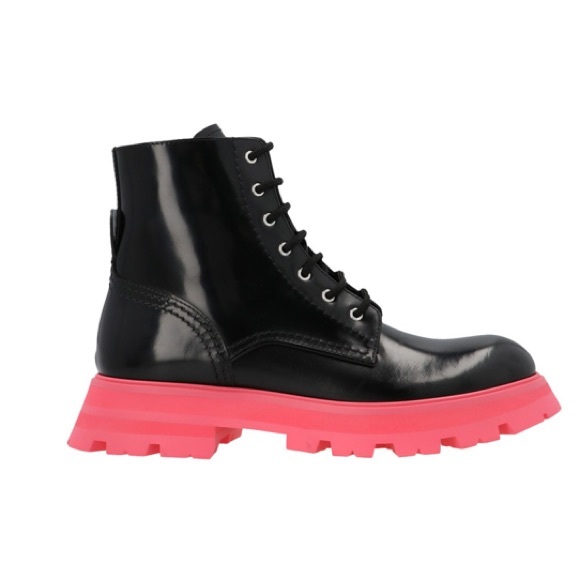 Alexander McQueen | Shoes | Alexander Mcqueen Brushed Leather Combat ...